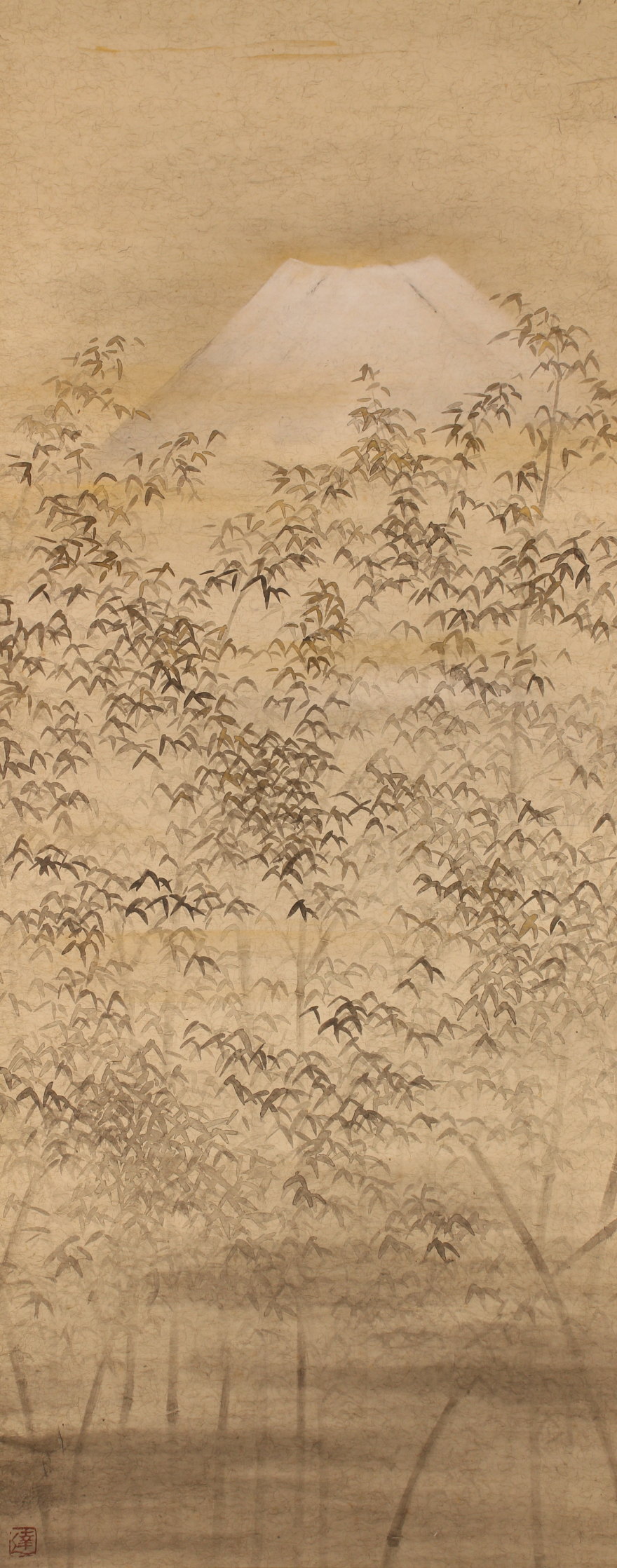 【模写】【伝来】az3345〈藤井達吉〉竹林富士図 共箱 工芸家 図案家 愛知の人の落札情報詳細 - Yahoo!オークション落札価格検索 オークフリー