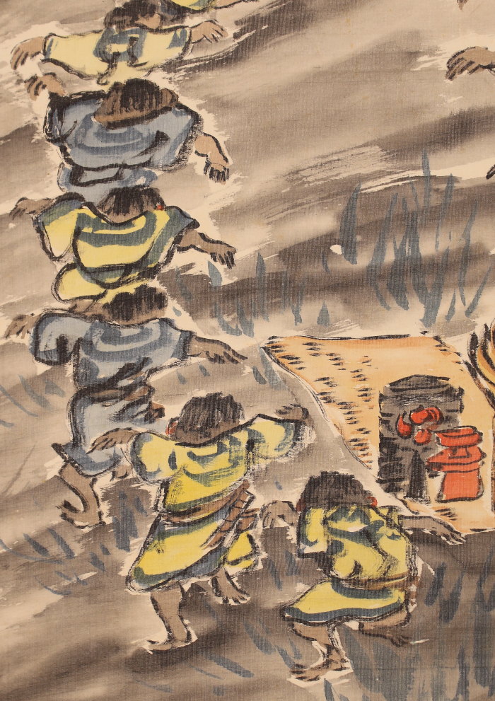 【模写】【伝来】az3704〈富岡鉄斎〉珍品 蝦夷人鶴舞図 アイヌ舞踏 祭図 北海道 共箱 最後の文人画家の落札情報詳細 - ヤフオク落札価格検索 オークフリー